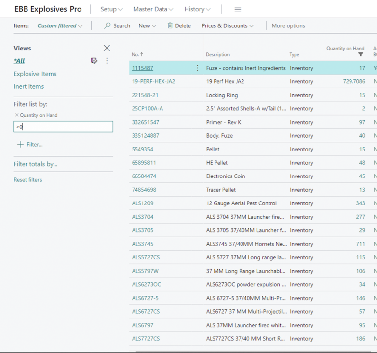 Explosives Software for Inventory Tracking & FEL Compliance