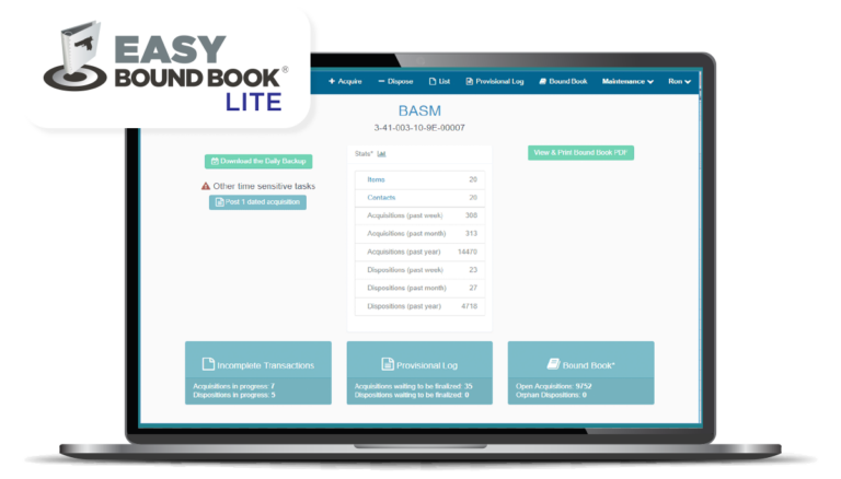 Electronic FFL Log Book - Bound Book Free Trial